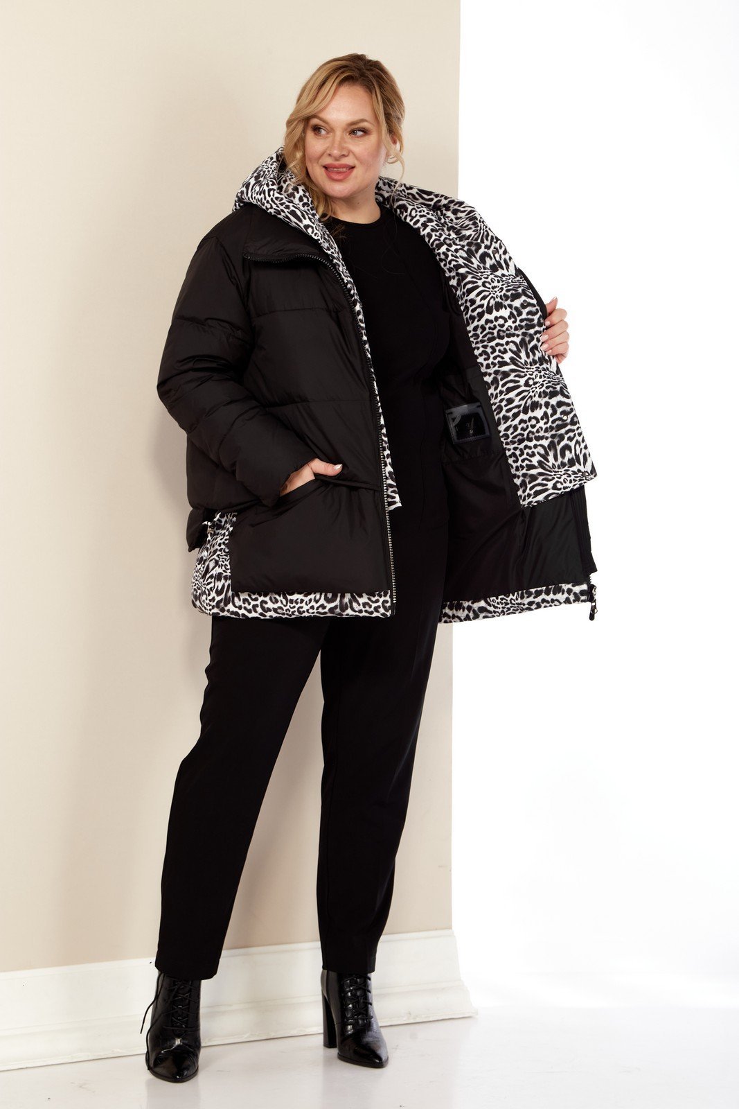 Куртка 2176 черный Shetti купить в интернет магазине | в наличии